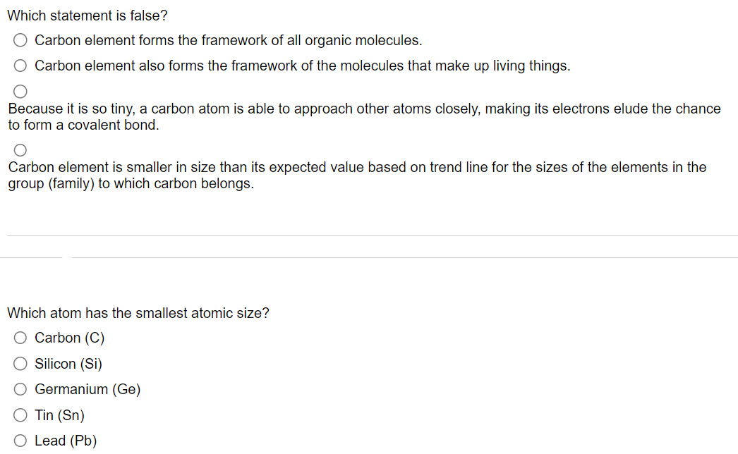 Solved Which statement is true about carbon to carbon bond? | Chegg.com