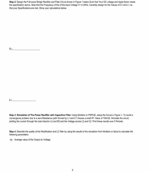 Solved Question 1: Design of LC Output Filter to Limit the | Chegg.com