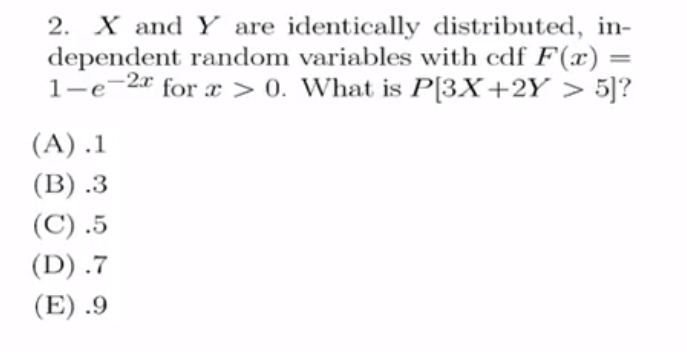 Solved 2. X and Y are identically distributed, dependent | Chegg.com