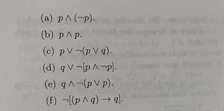 Solved Use A Truth Table To Check Whether The Following Are