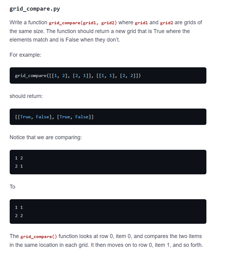Solved transform_grid.py Write a function | Chegg.com