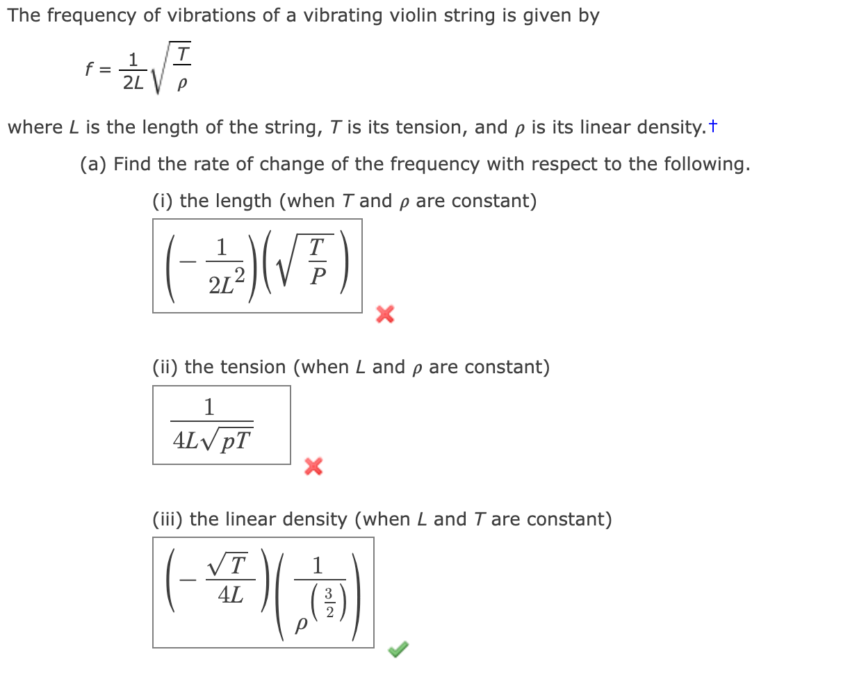 Solved The frequency of vibrations of a vibrating violin | Chegg.com