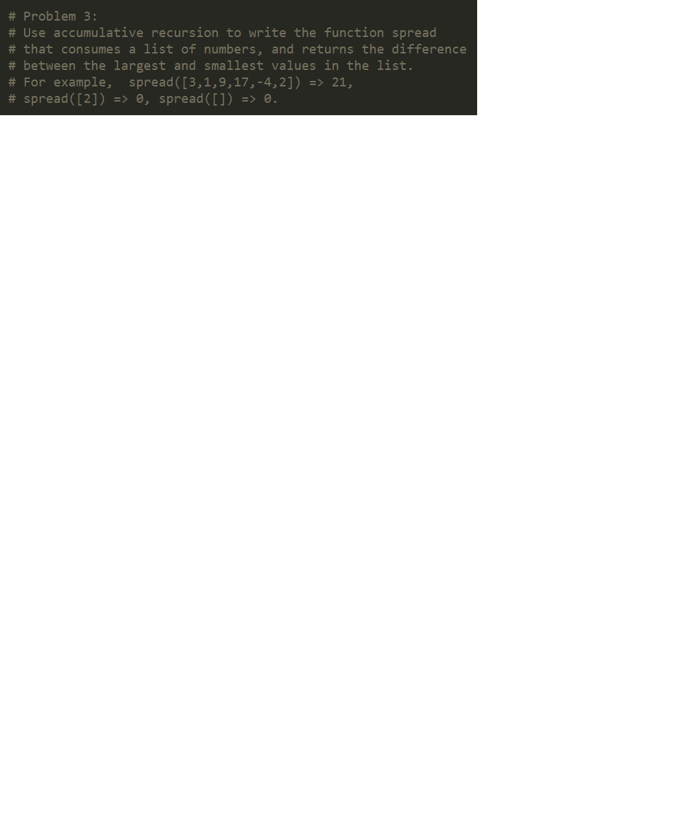 Solved Problem 3 Use Accumulative Recursion To Write 4491