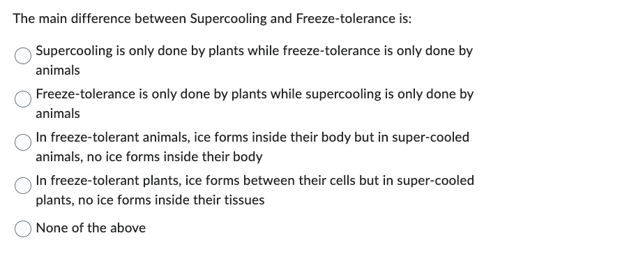 Solved The main difference between Supercooling and | Chegg.com