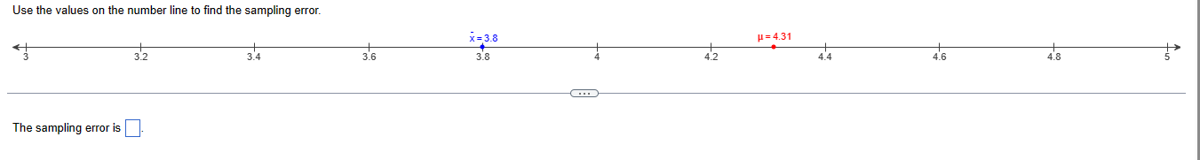 Solved Use the values on the number line to find the | Chegg.com