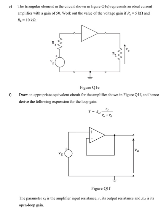 Solved e The triangular element in the circuit shown in | Chegg.com