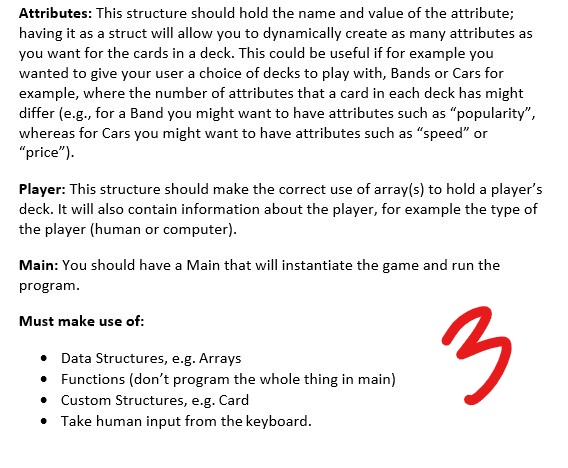 Solved C please! (not C++) I need help making a game. The | Chegg.com