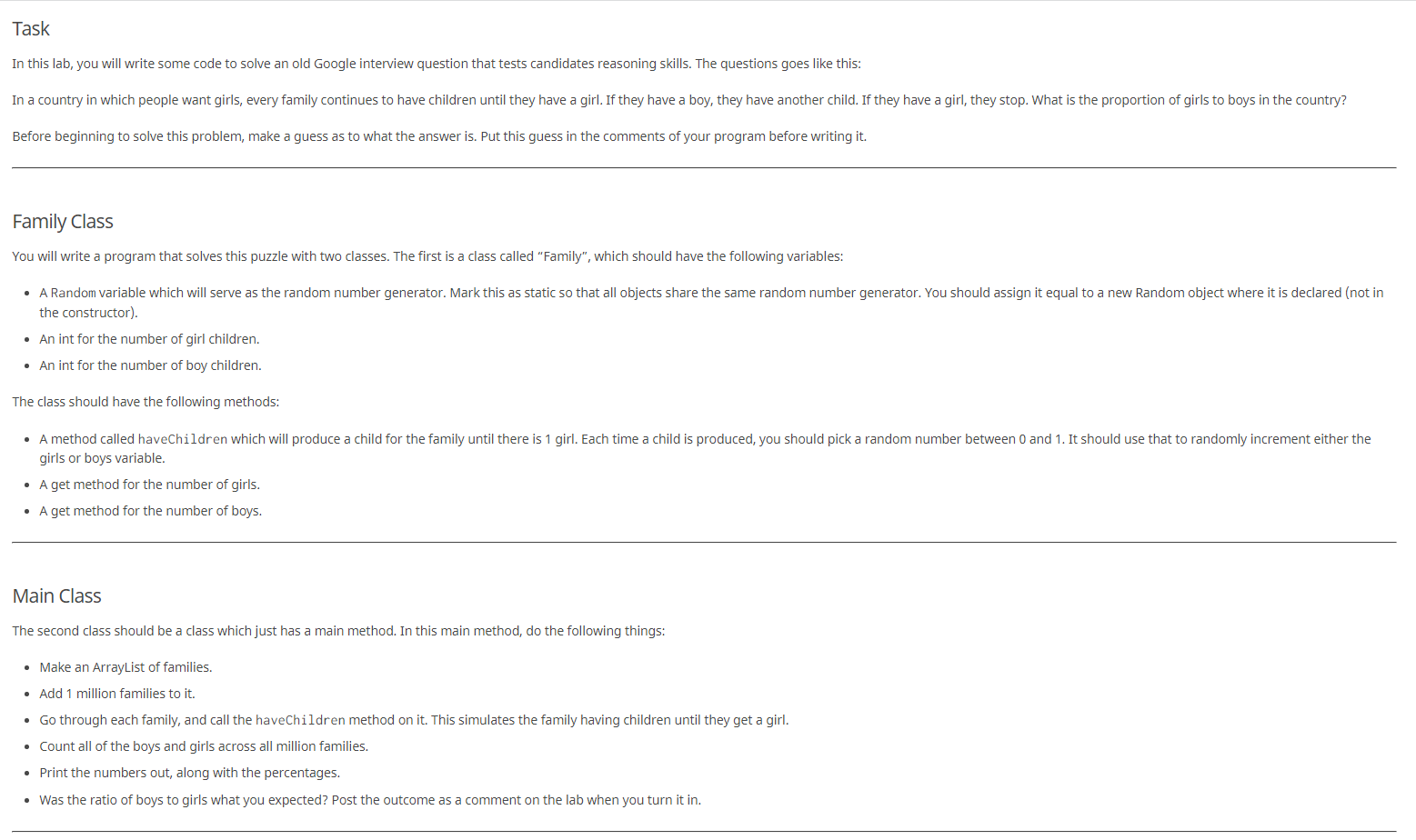 Solved You will write some code to solve an old Google | Chegg.com