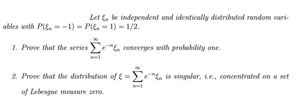 (Real analysis and Probability theory) - measure | Chegg.com