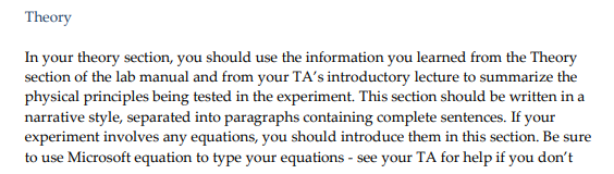 Solved In your theory section, you should use the | Chegg.com