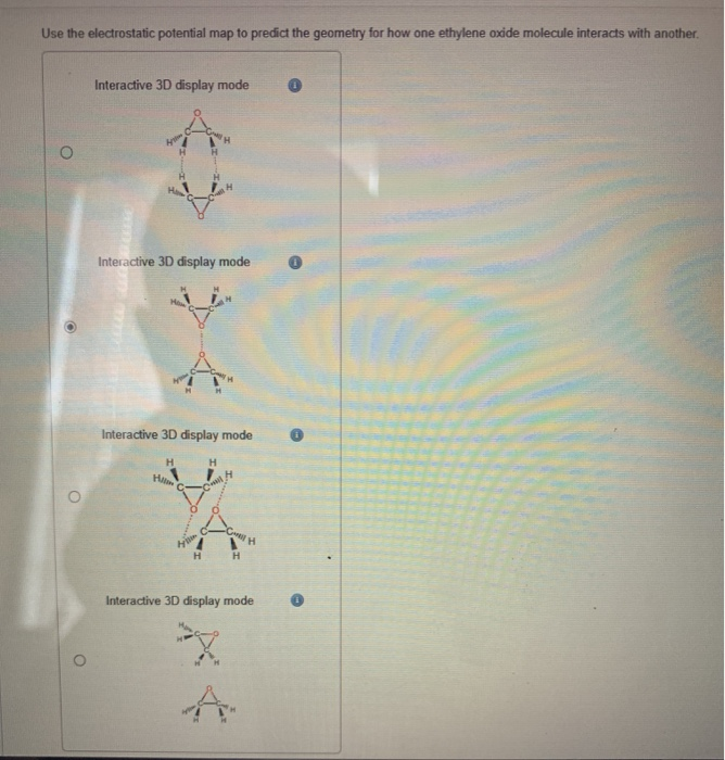 Solved Use the electrostatic potential map to predict the | Chegg.com