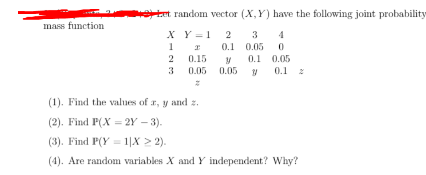 Solved mass function (1). Find the values of x,y and z. (2). | Chegg.com