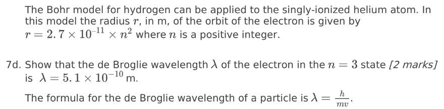 Solved In a classical model of the singly-ionized helium | Chegg.com