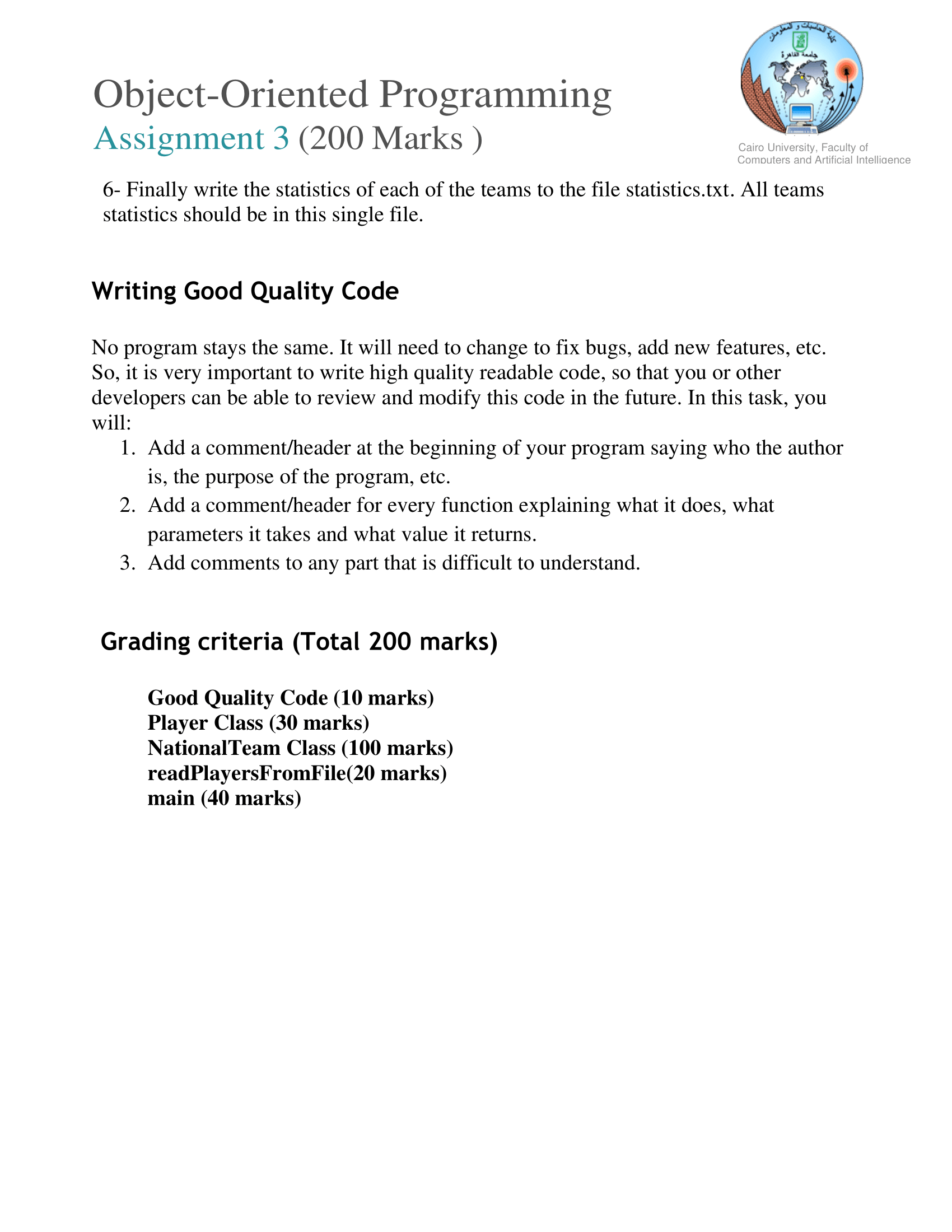 Solved Task A class Player is a class that holds the info of | Chegg.com