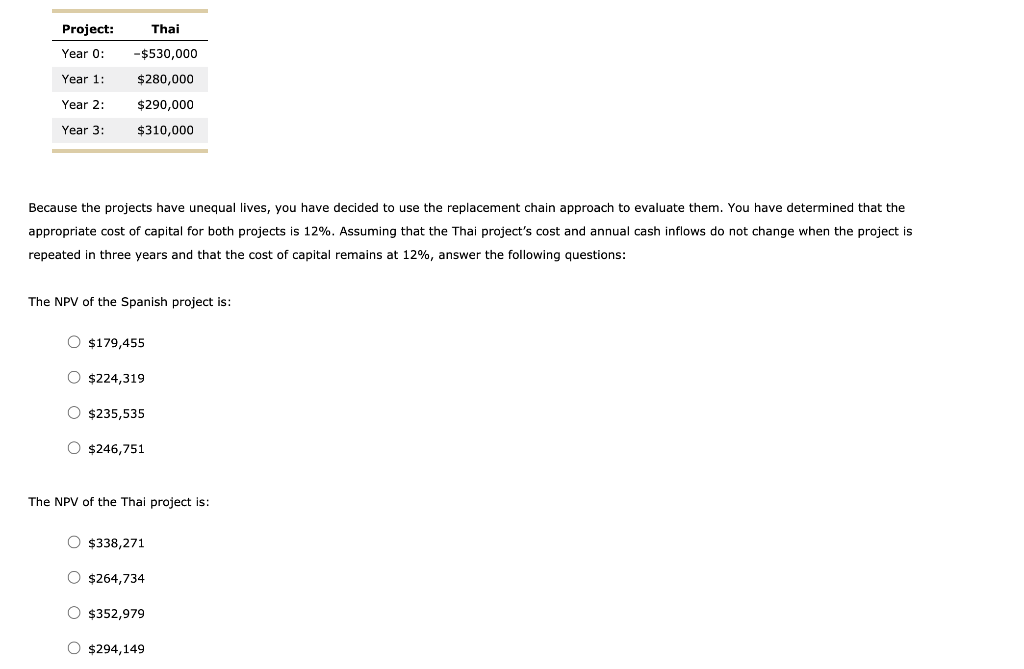 Solved 13. The replacement chain approach - Evaluating | Chegg.com
