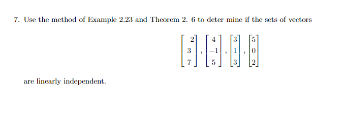 Solved Use the method of Example 2.23 ﻿and Theorem 2. 6 ﻿to | Chegg.com