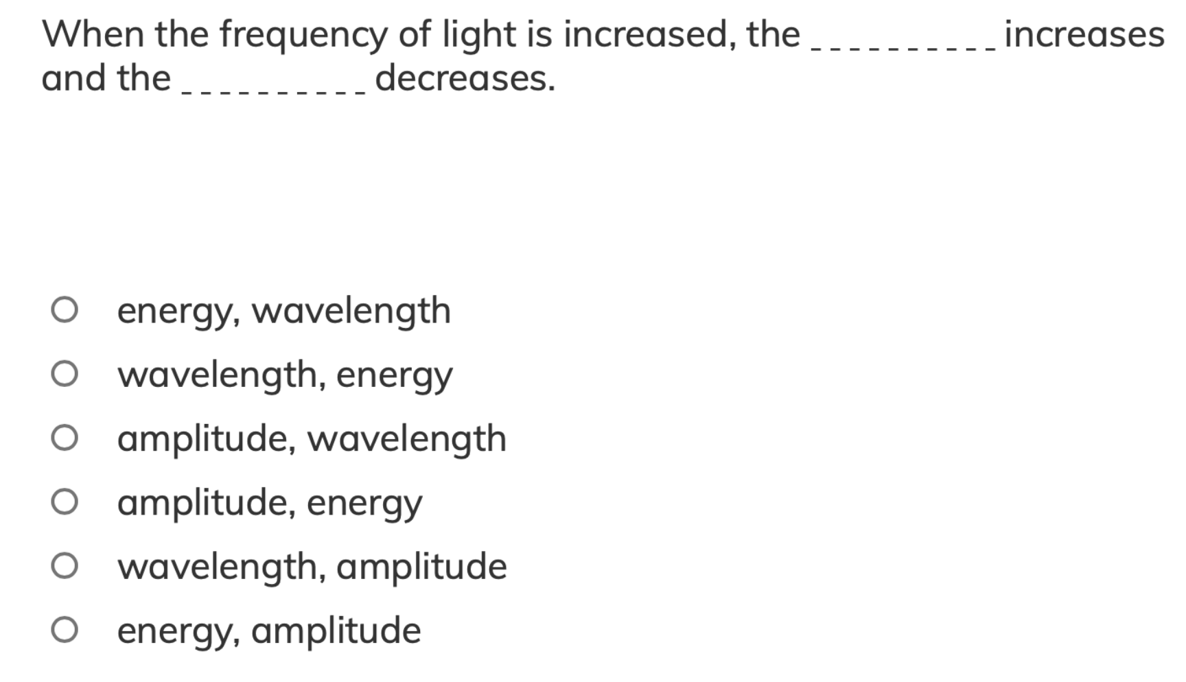 Solved increases When the frequency of light is increased, | Chegg.com