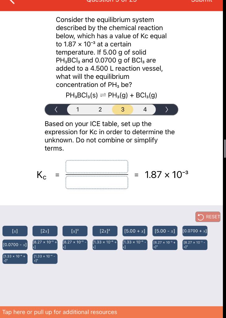 Solved Consider the equilibrium system described by the | Chegg.com