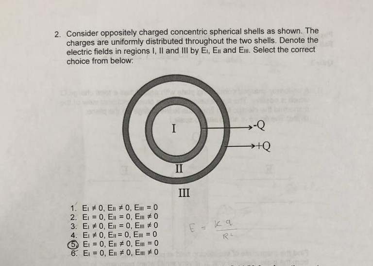 Solved 2. Consider oppositely charged concentric spherical | Chegg.com