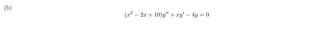 Solved Without solving the given differential equation, find | Chegg.com