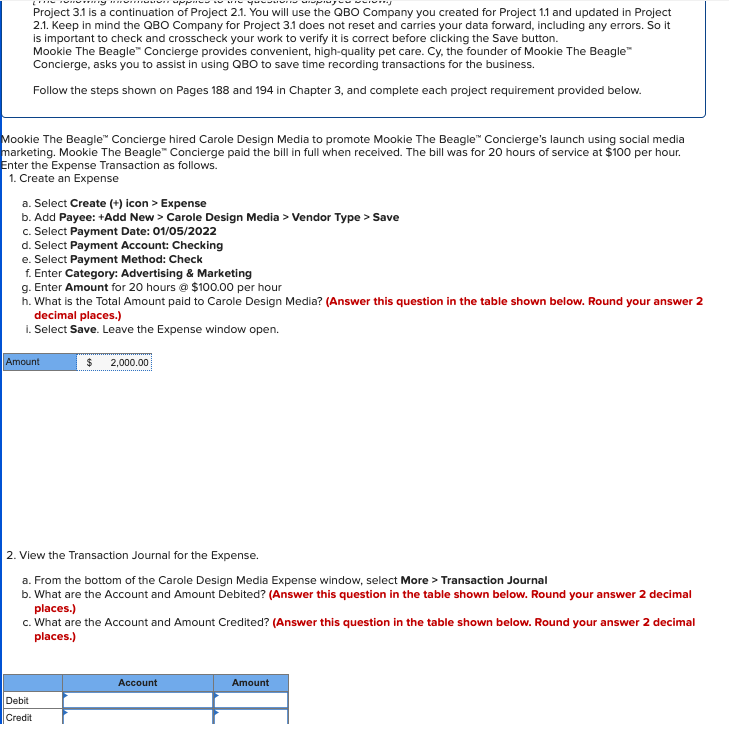 Solved Project 3.1 is a continuation of Project 2.1. You | Chegg.com