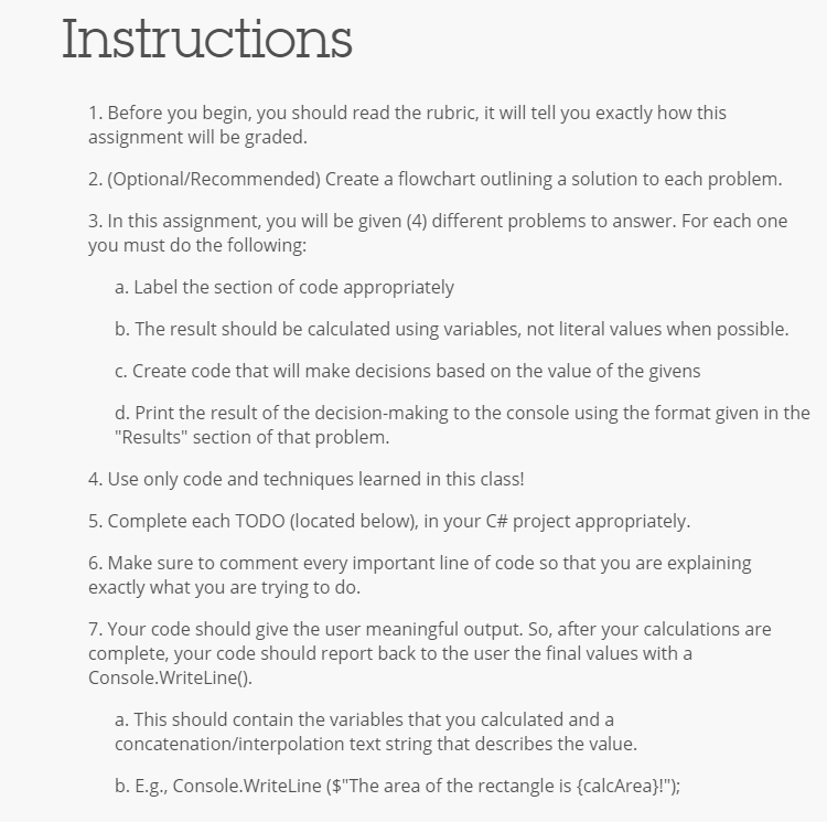 Solved Instructions 1. Before you begin, you should read the | Chegg.com
