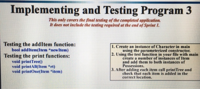 Solved Attempting to test functions. Really need to know how | Chegg.com