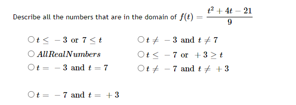Solved Describe all the numbers that are in the domain of | Chegg.com