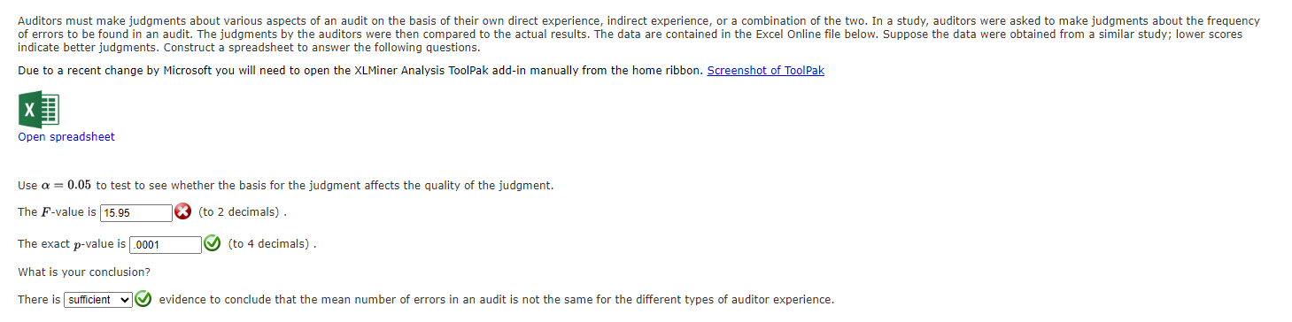 Solved indicate better judgments. Construct a spreadsheet to | Chegg.com