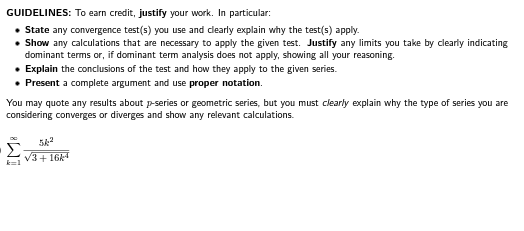 Solved GUIDELINES: To earn credit, justify your work. In | Chegg.com