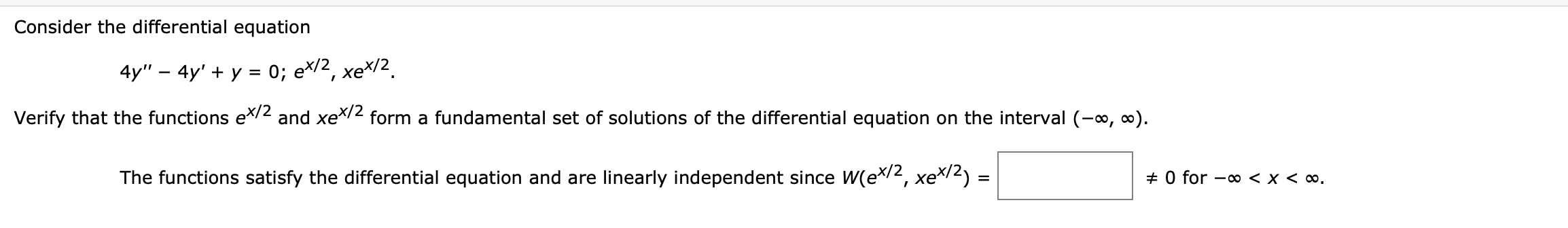 Solved Consider the differential equation | Chegg.com