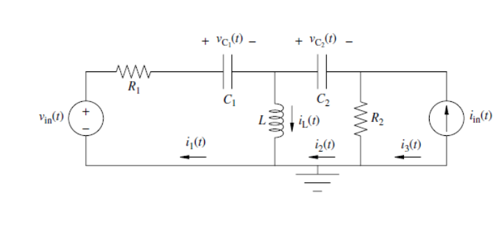 Solved For the circuit shown that has two inputs V | Chegg.com