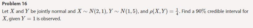 Solved Problem 16 Let X and Y be jointly normal and X ~ N(2, | Chegg.com
