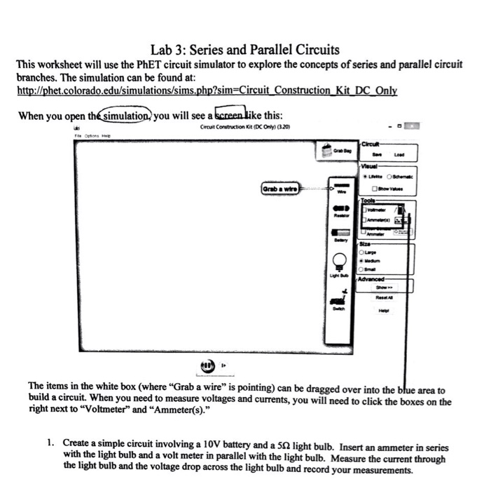 Solved Lab 3 Series And Parallel Circuits This Worksheet Chegg