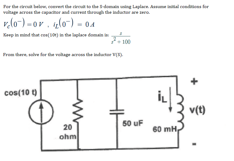 Solved For the circuit below, convert the circuit to the | Chegg.com
