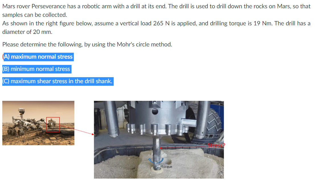 Solved Mars rover Perseverance has a robotic arm with a | Chegg.com