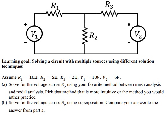 Solved Learning goal: Solving a circuit with multiple | Chegg.com