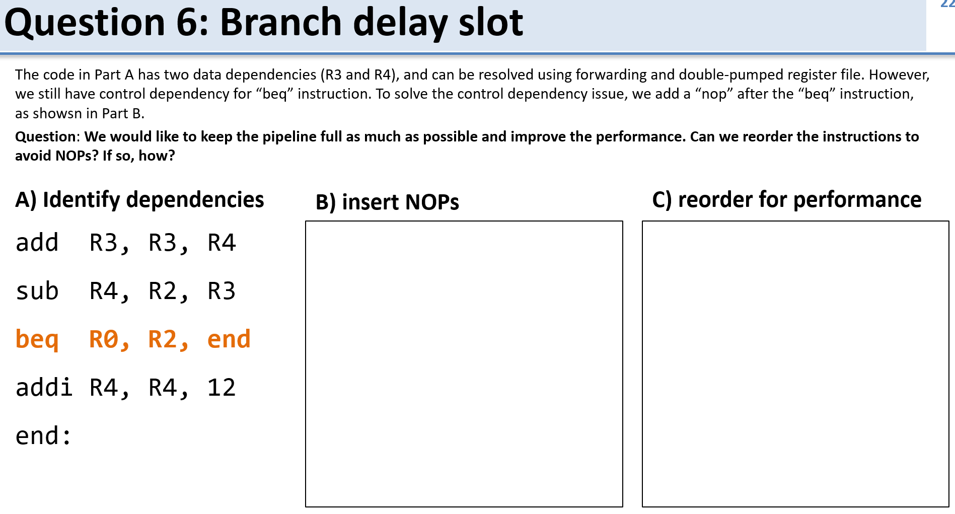 Solved The code in Part A has two data dependencies (R3 and | Chegg.com