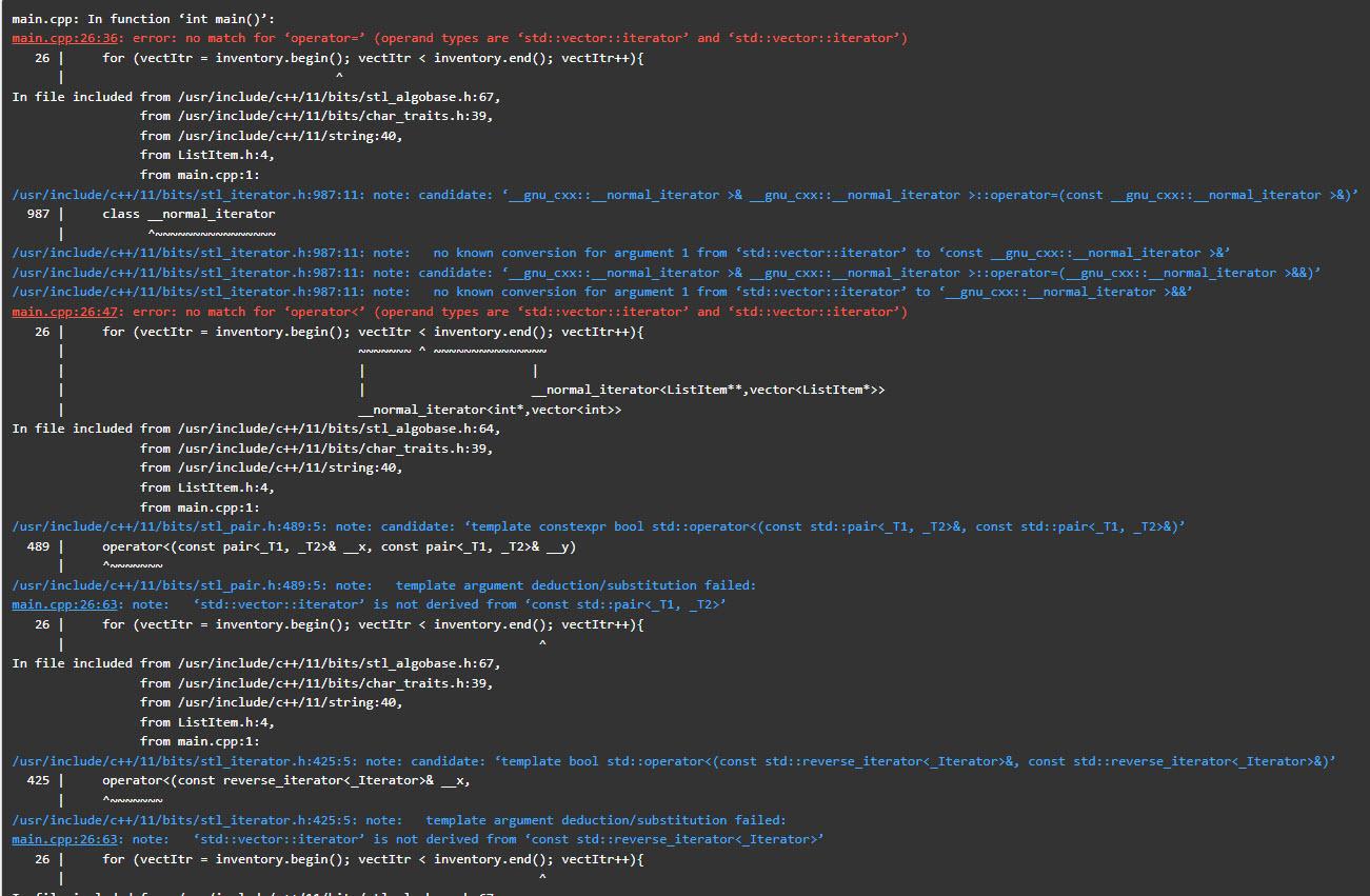 Solved I am writing a c++ program that uses a vector class | Chegg.com