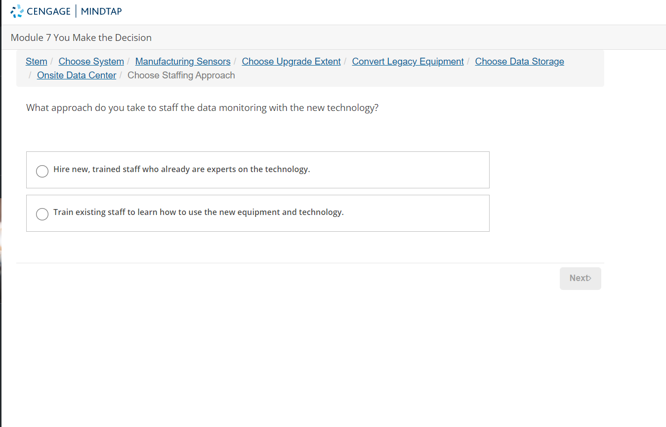 Solved You are a member of the plant information systems | Chegg.com