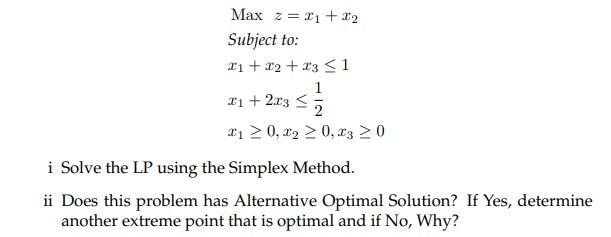 Solved Maxz=x1+x2 Subject to: | Chegg.com