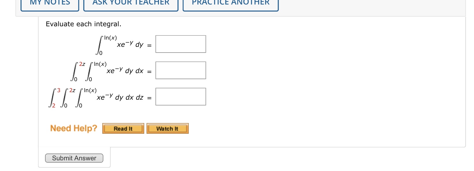 Solved Evaluate each | Chegg.com