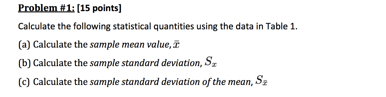 Solved Problem \#1: [15 points] Calculate the following | Chegg.com