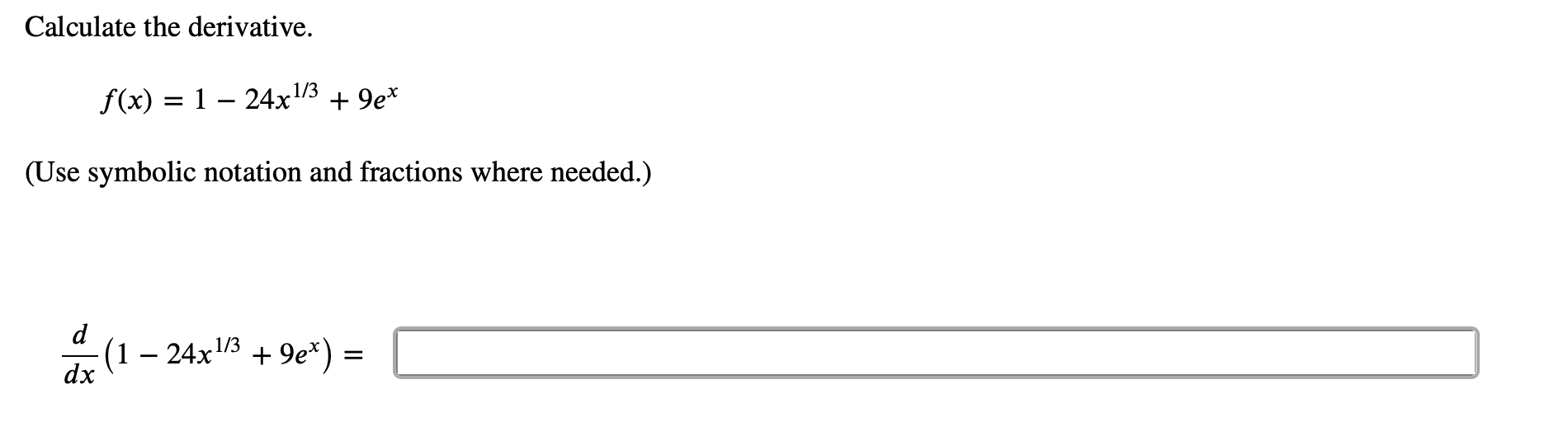 Solved Calculate the derivative. 4 x4 y = x2 5 (Give an | Chegg.com