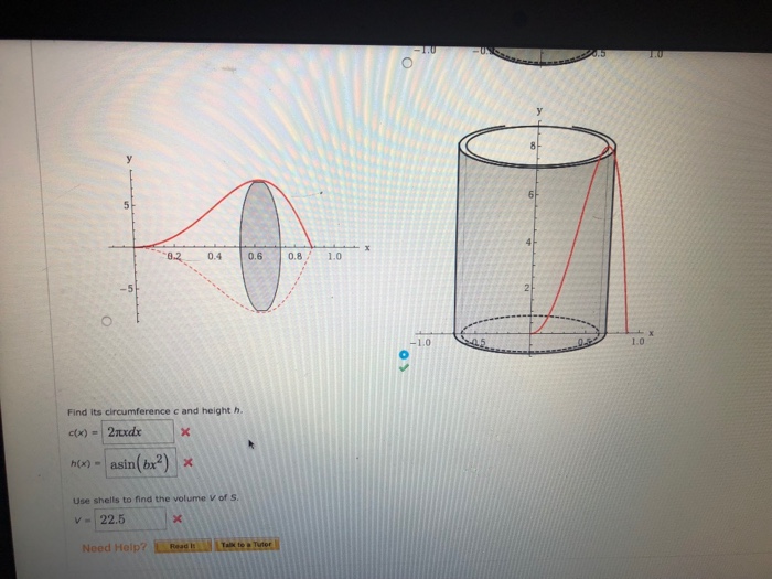 Solved 2. 1/4 polnts Let S be the solid obtained by rotating | Chegg.com