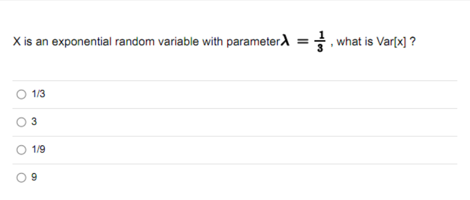 Solved X is an exponential random variable with parameterd = | Chegg.com