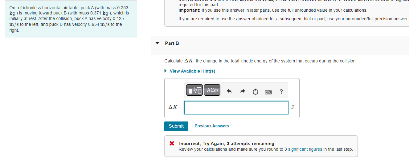 Solved On a frictionless horizontal air table, puck A (with | Chegg.com