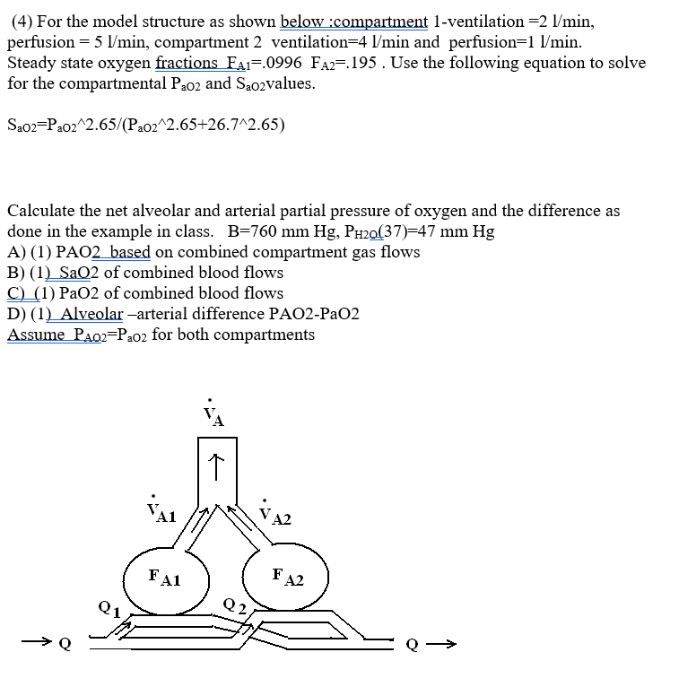 (4) For the model structure as shown below | Chegg.com