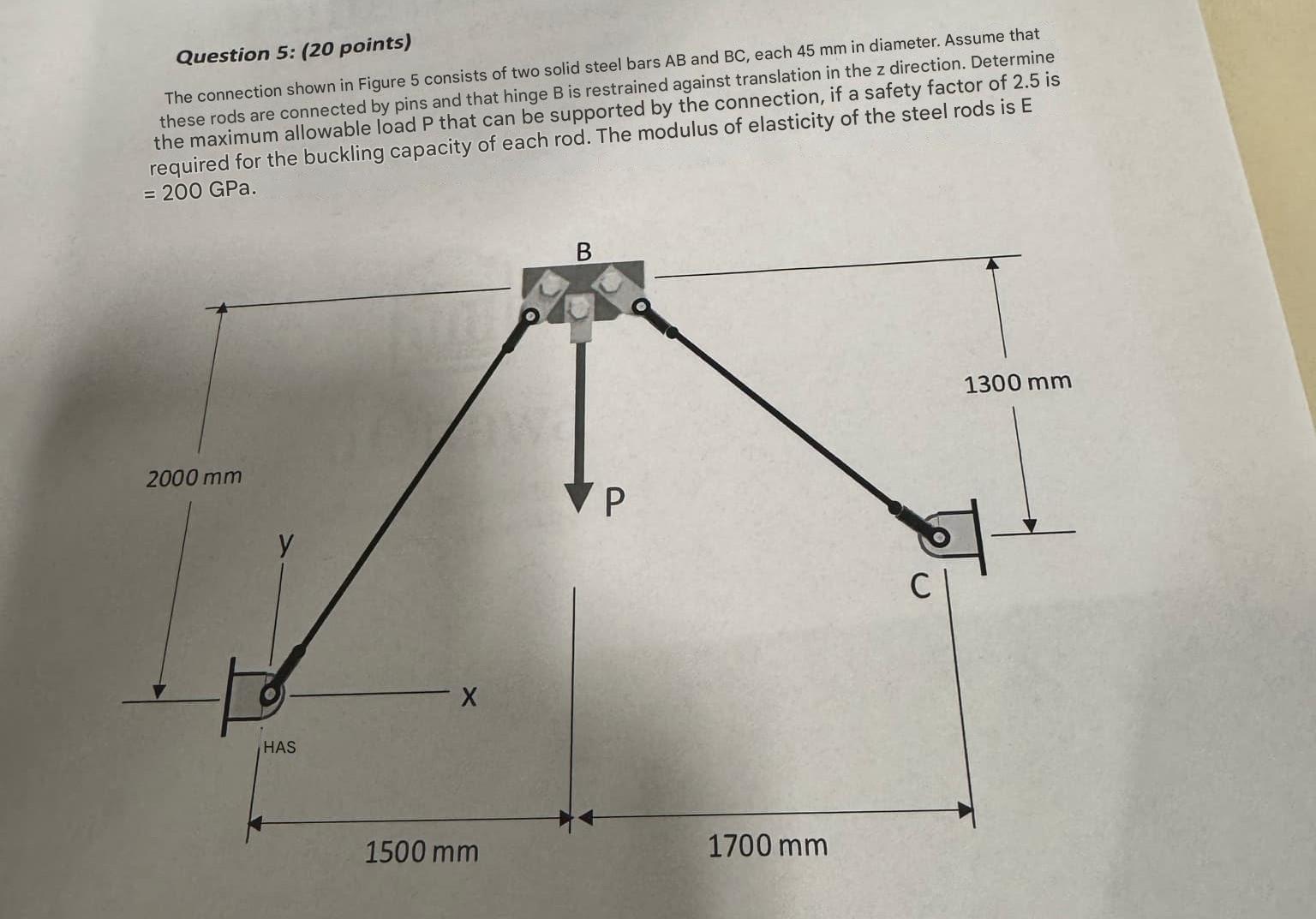 Solved Question 5: (20 ﻿points)The connection shown in | Chegg.com