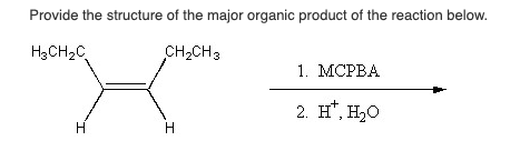 Solved Provide the structure of the major organic product of | Chegg.com